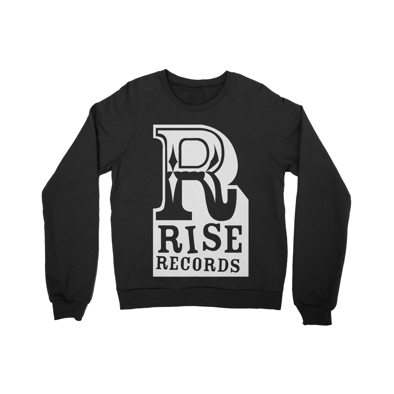 Logo Black Crewneck Sweatshirt – Rise Records